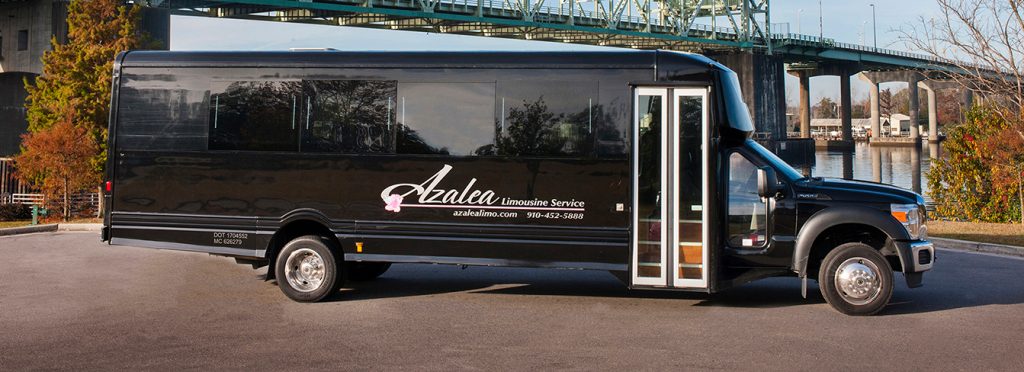 28 passenger Black Limo Bus – Azalea Limo
